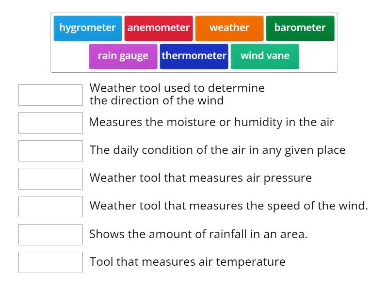 Weather Instruments - Match up