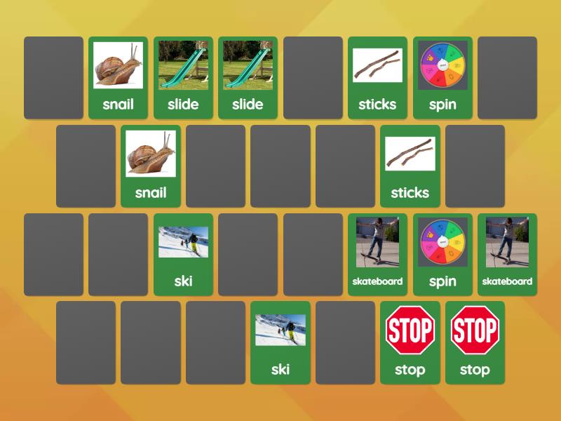 s consonant clusters/ blends/ adjacent consonants - speech - Matching pairs