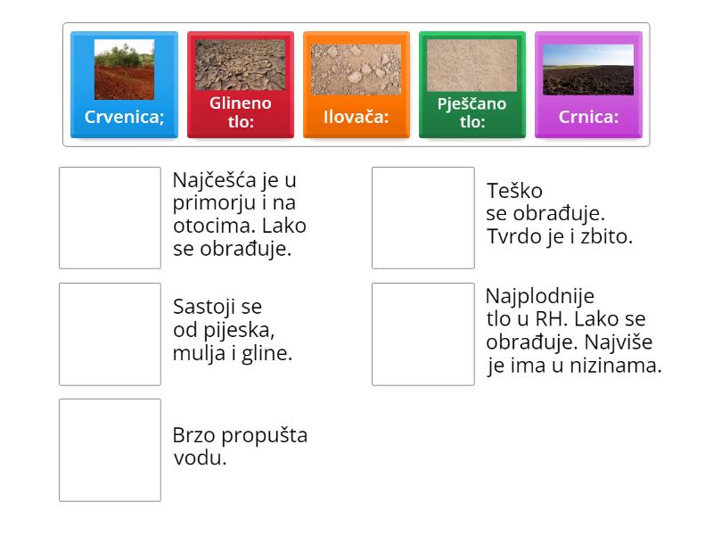 Vrste tla (posebni program) - Match up