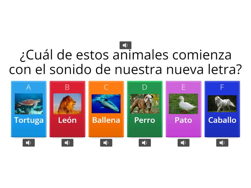 Animales que empiezan con la T - Cuestionario