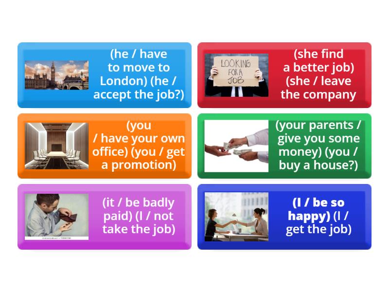 Jobs + 1st Conditional - Flip tiles