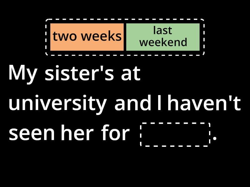 KET - Present Perfect for/since - Missing word