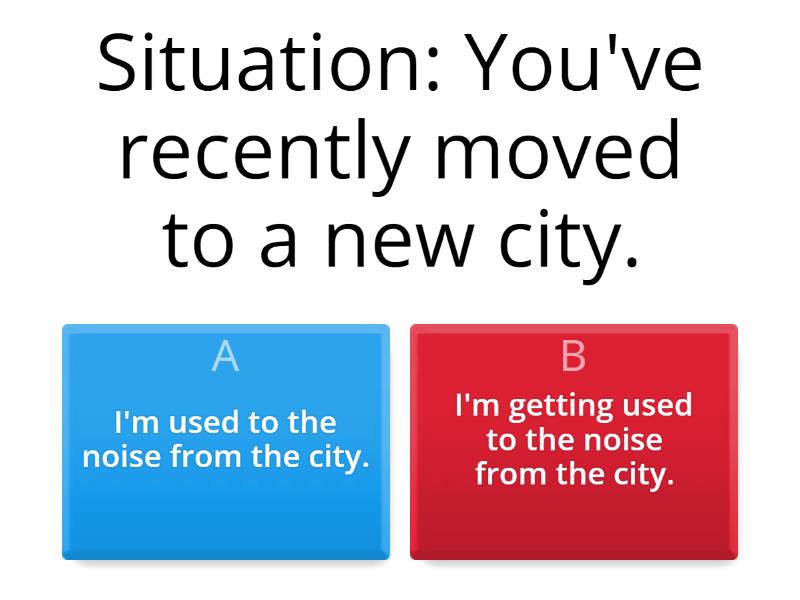 Choose the correct option for each situation. - Quiz