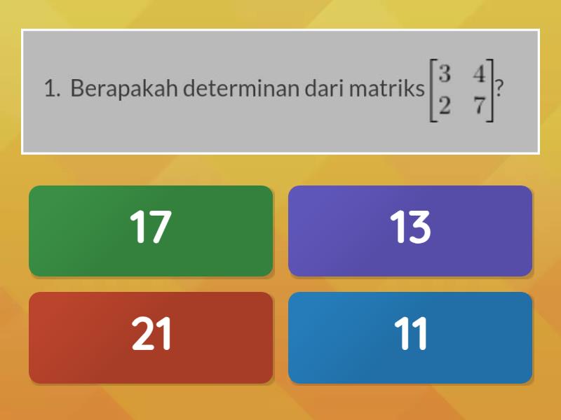 MATRIKS - Quiz