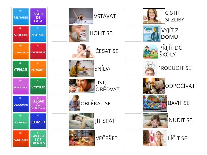 LA RUTINA DIARIA - Match up