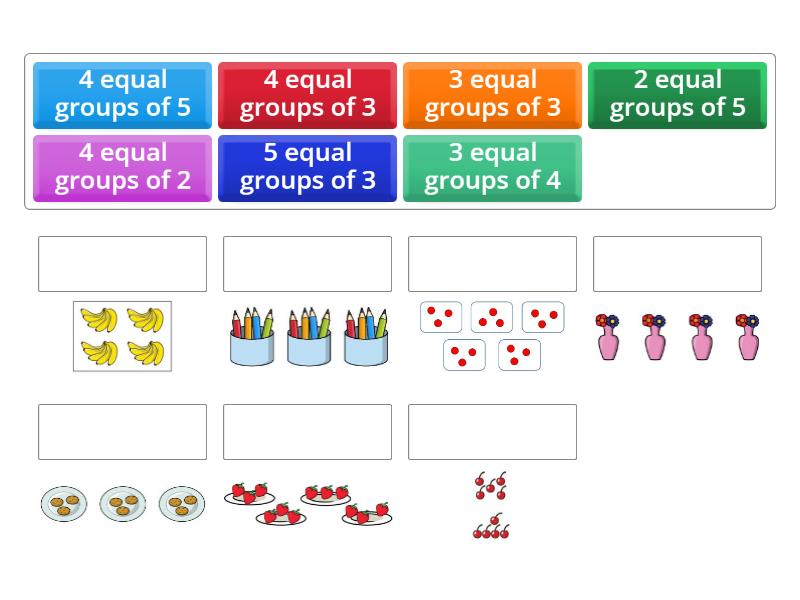 Recognise Equal Groups - Match up Recognise Equal Groups - Match up