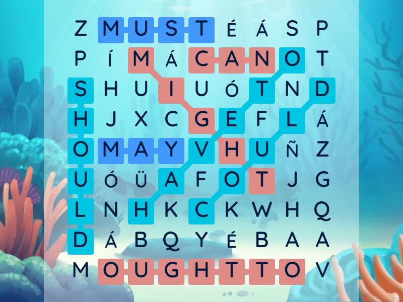 Find the Modal Verbs! - Wordsearch