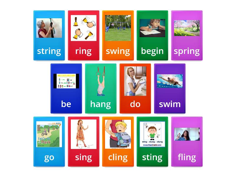 Irregular verbs set 8 - Flip tiles