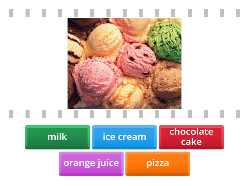 Spotlight 2_Module Food_2.2 ice-cream, pizza - Find the match