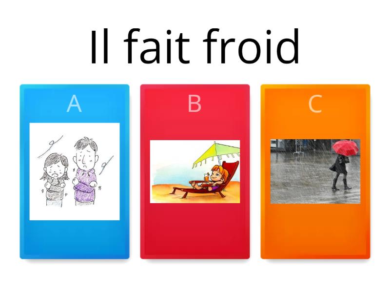 Quel temps fait-il + saisons - Cuestionario