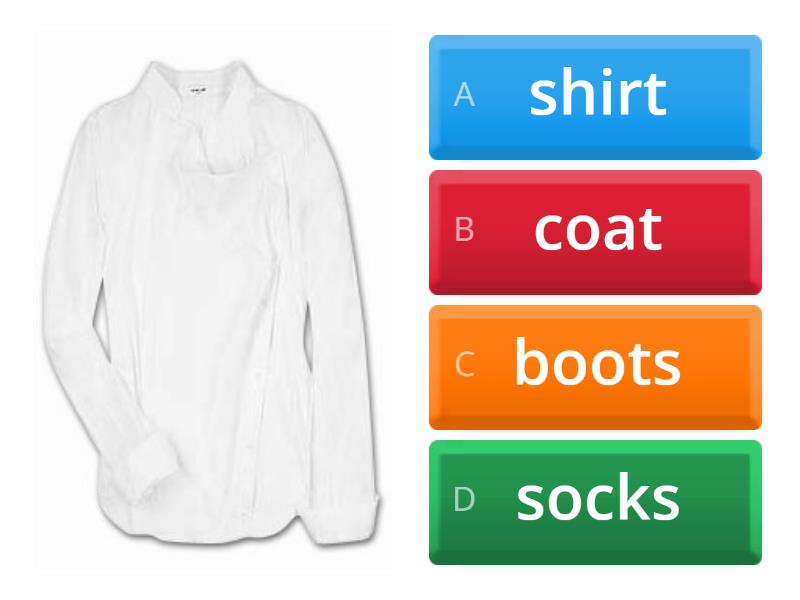 Clothes - learning vocabulary (reading) - Quiz