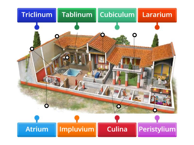 Domus Romana - Labelled diagram