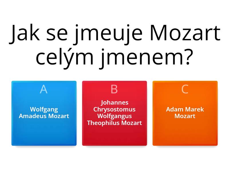 MOZART - Quiz