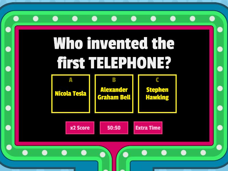 Ten inventor and their inventions - Gameshow quiz