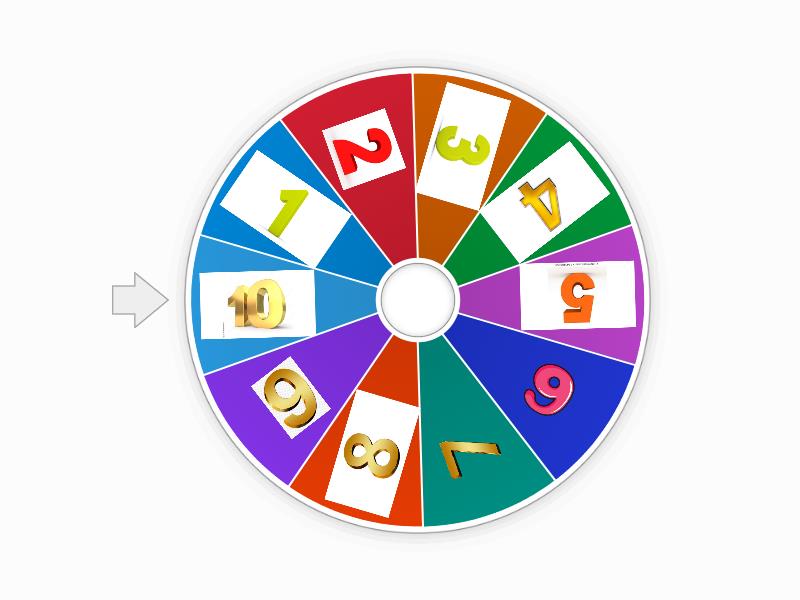 Numbers 1-10 - Spin the wheel