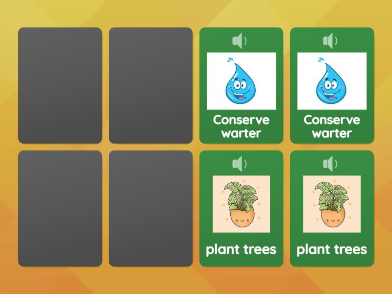 cuido el medio ambiente - Matching pairs