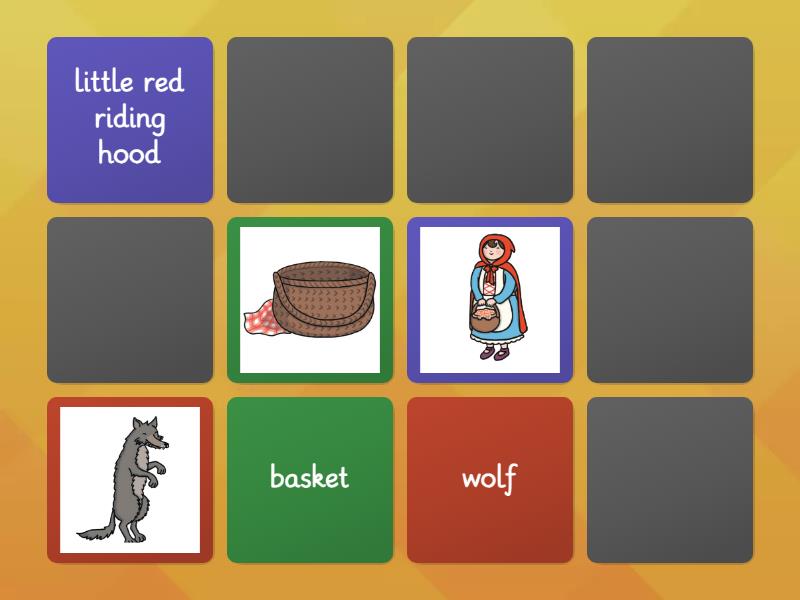 Little Red Riding Hood - Matching pairs