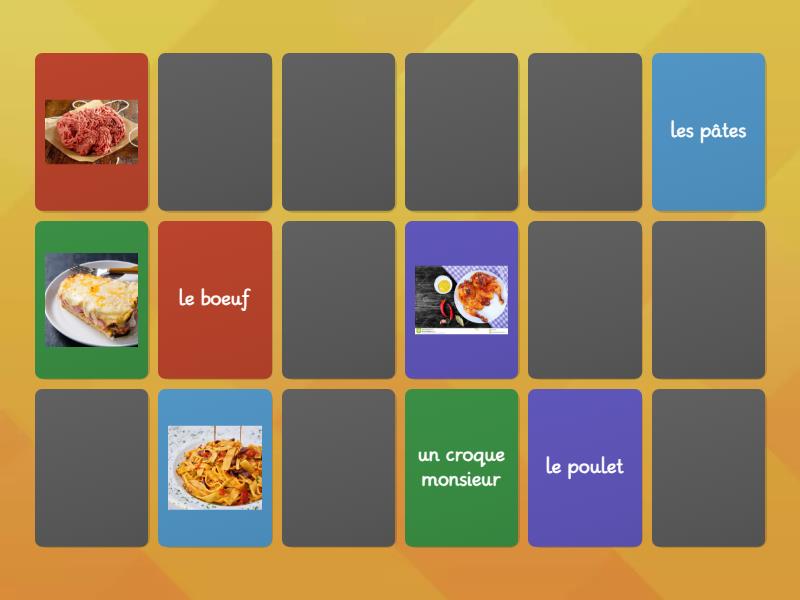 Cafe Memory game - Matching pairs