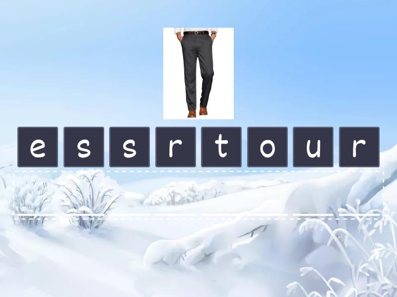 Movers voc. Clothes - Anagram