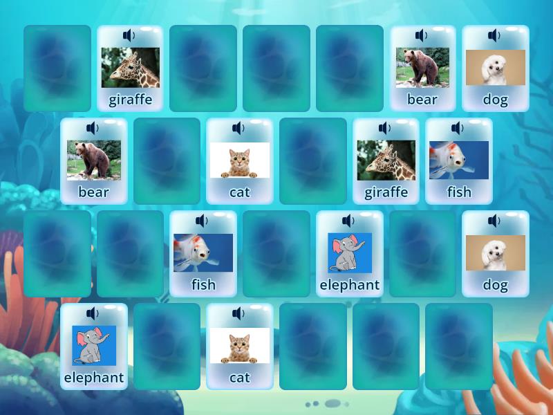 animal - Matching pairs