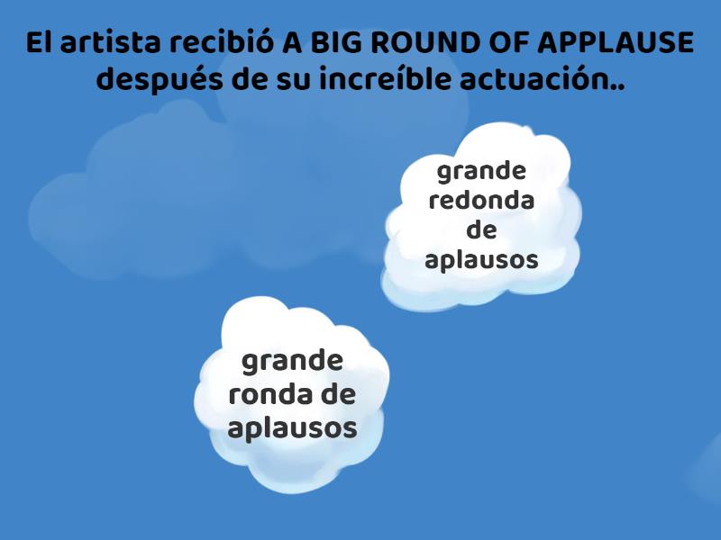 Usando combinaciones de palabras. La traducción literal es difierente ...
