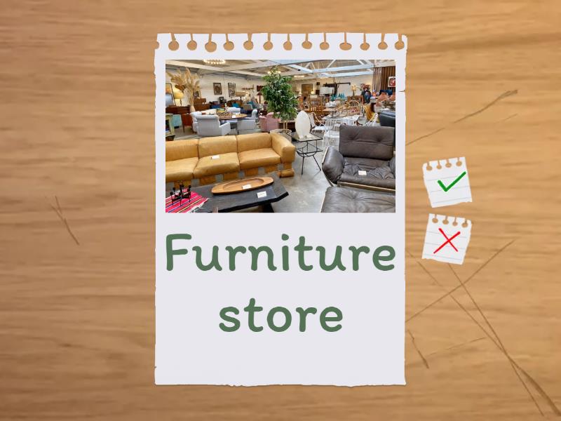 Types of shops - Flash cards
