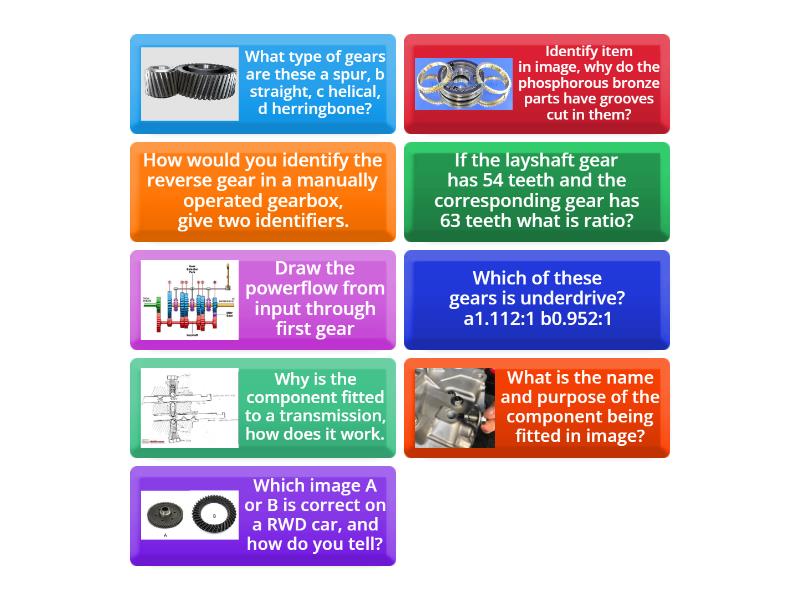 Gear ratios - Flip tiles
