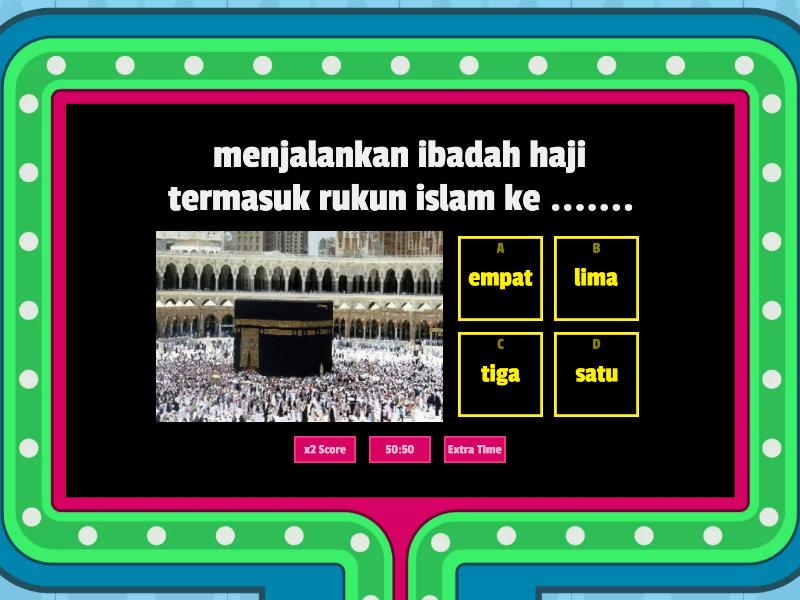 soal pilihan ganda tentang rukun islam !!! - Gameshow quiz