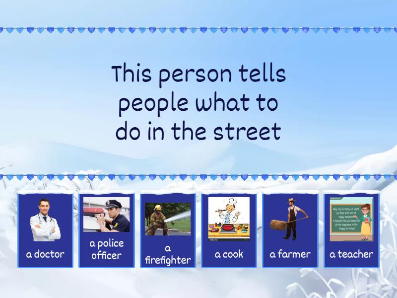 Grade 2 Jobs Definitions - Find the match