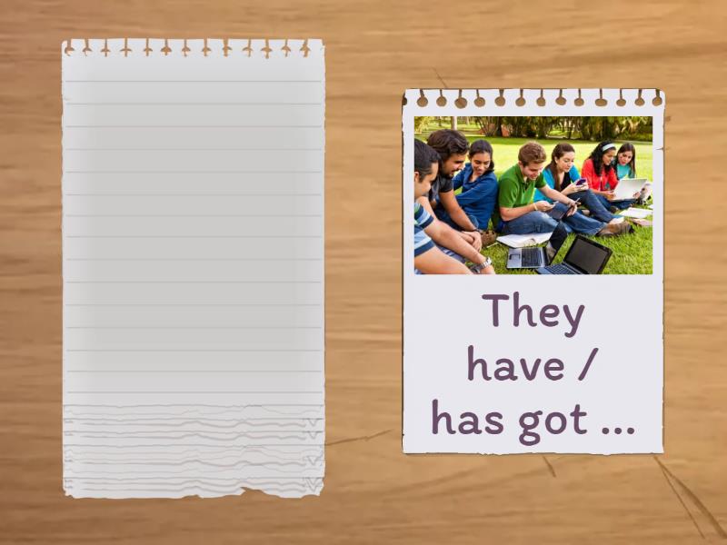 Have got / has got (speaking) - Speaking cards