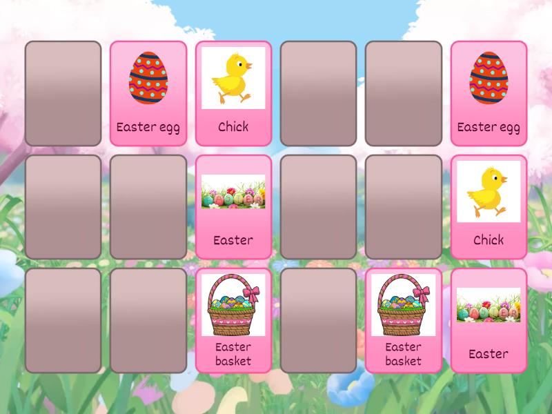 Memory game - easter - Matching pairs