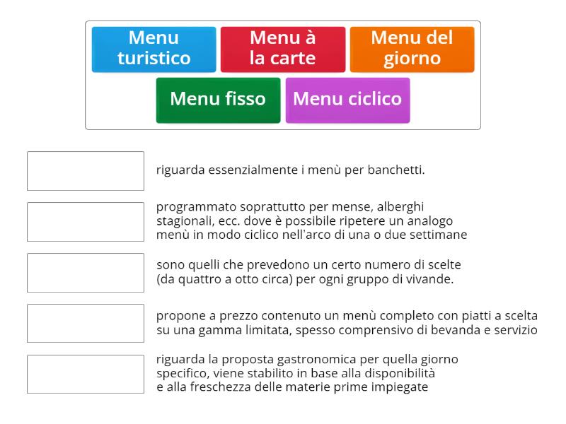 Verifica Menu - Une las parejas