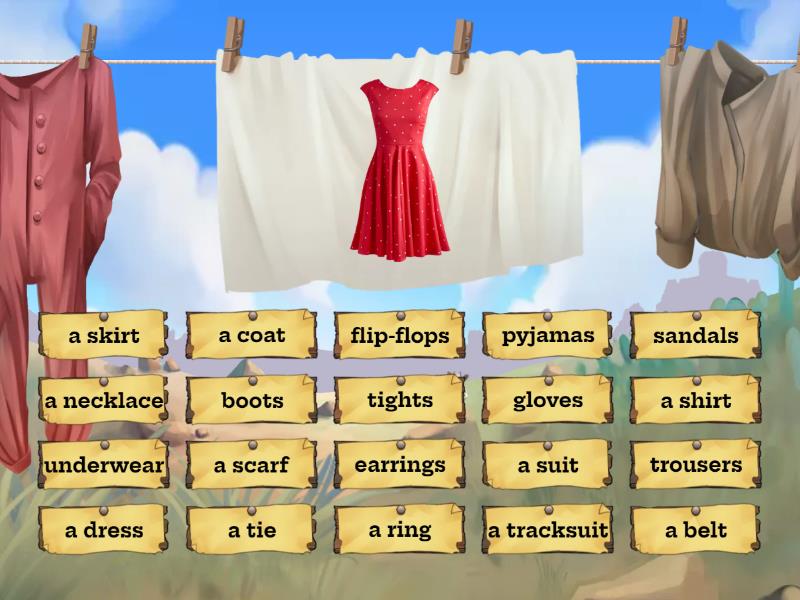 Clothes Pre-Intermediate - Find the match