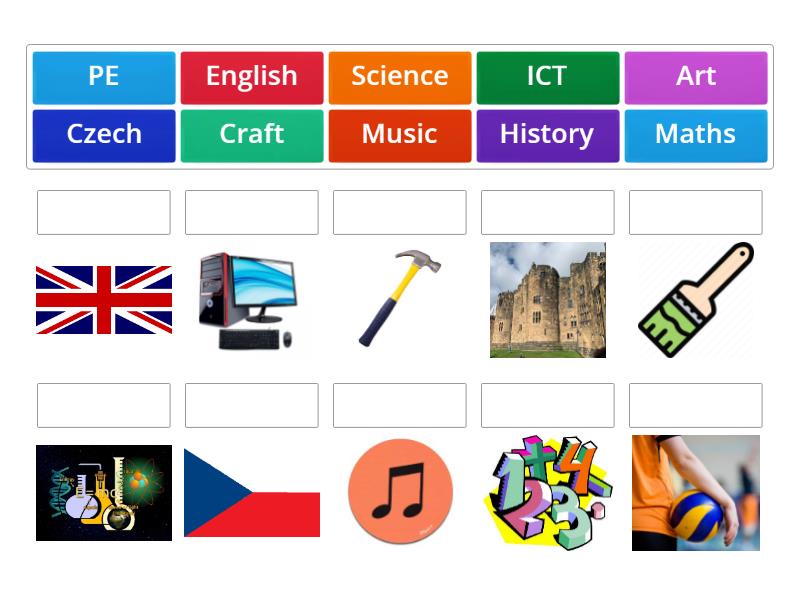 School subjects - Match up
