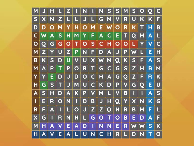 unit1 english - Wordsearch