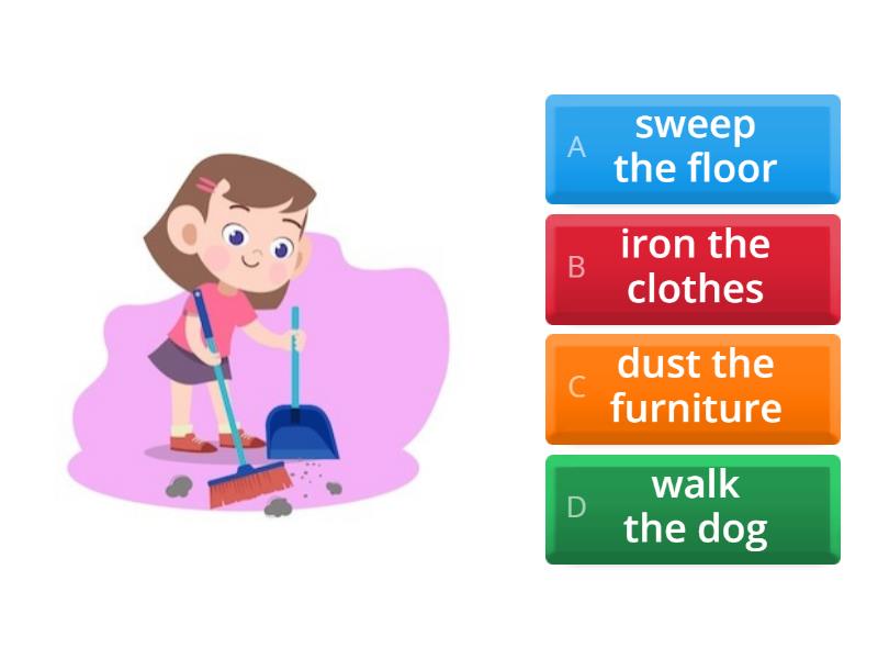 HOUSEHOLD CHORES 1 - Quiz