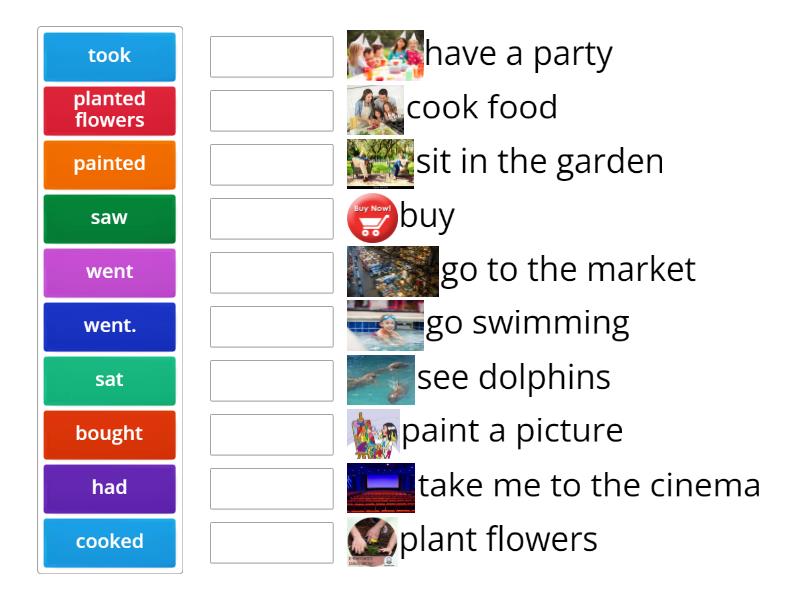 Irregular verbs movers - Match up