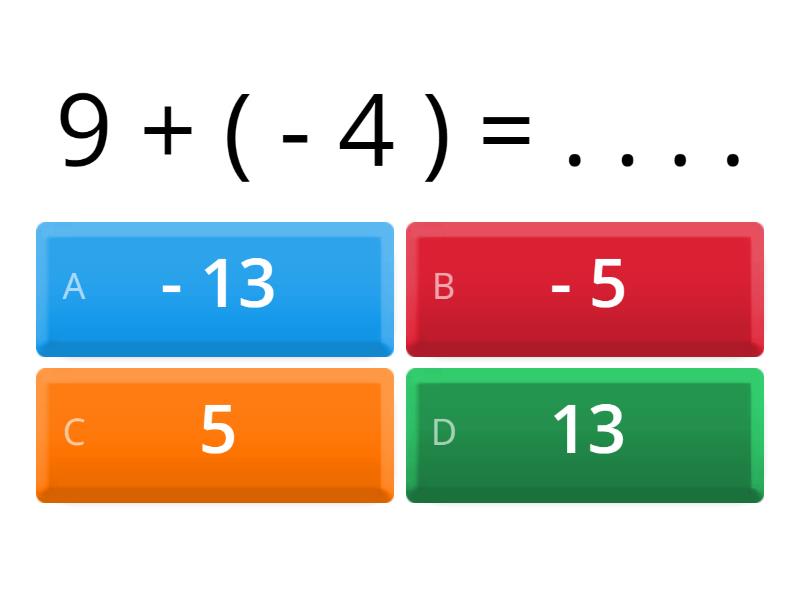 Game Bilangan Bulat 2 - Quiz
