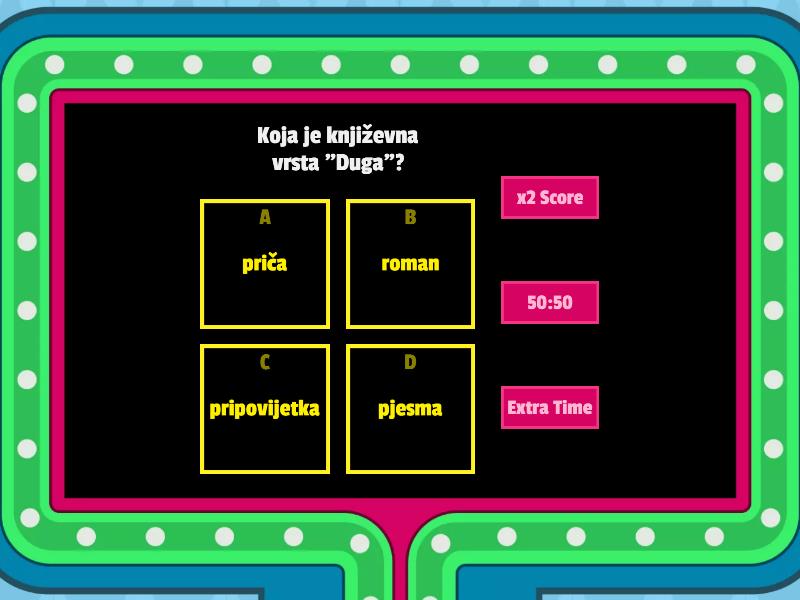 Lektira - Duga - Gameshow quiz