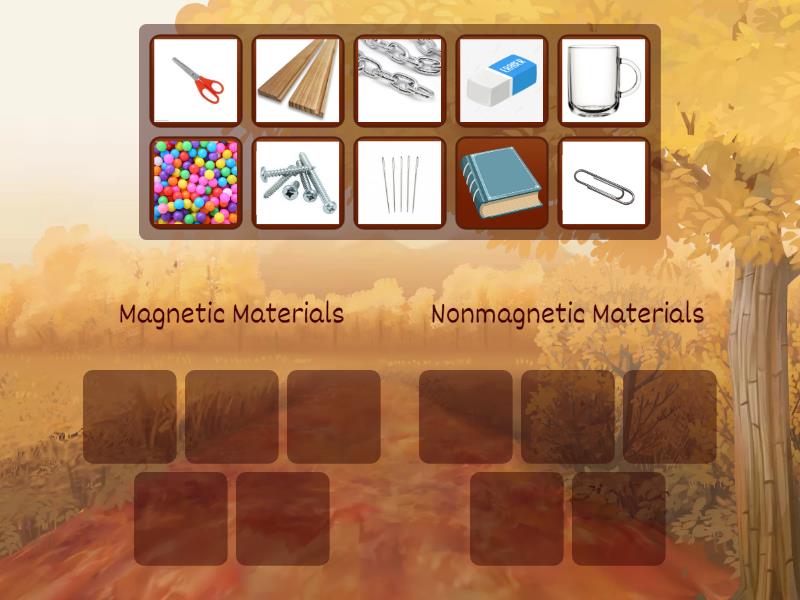 Magnetic materials and nonmagnetic materials - Group sort