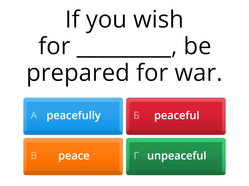 Peace - Quiz