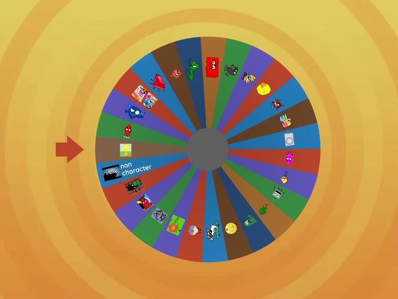 recommended characters from bfb/bfdia/idfb/bfdi/tpot 2 - Rueda aleatoria