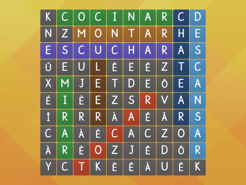 pasatiempos - Sopa de letras