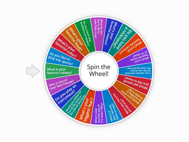 Conversation Wheel - Random wheel