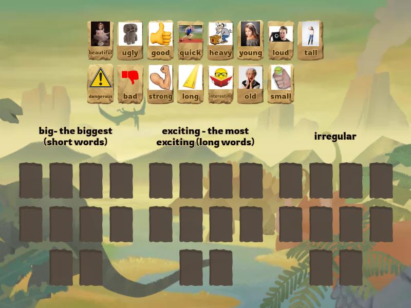 Kids Box 4 Unit 7 - Group sort