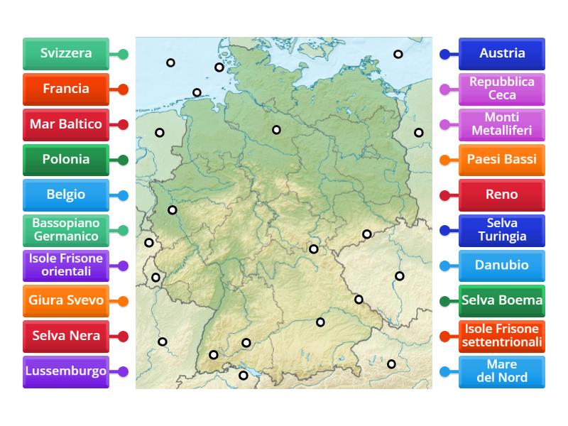 LA GERMANIA - Labelled diagram