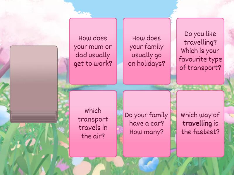 transport ) questions - Speaking cards