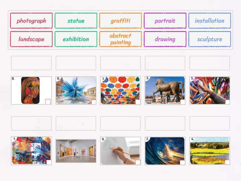 Let's be Creative - Vocabulary - Match up