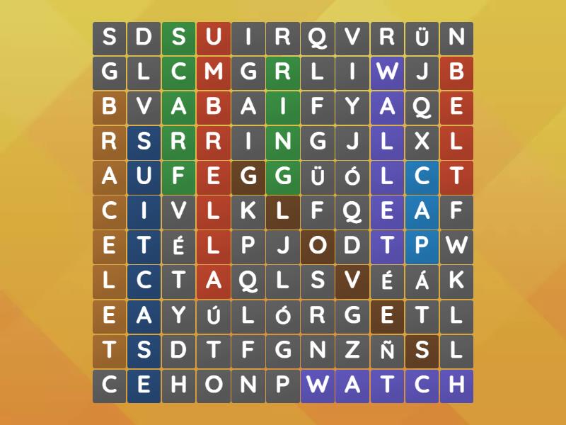 Kids can unit 4 - Wordsearch