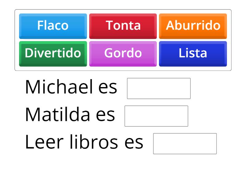 Completa la oración con la respuesta correcta - Complete the sentence